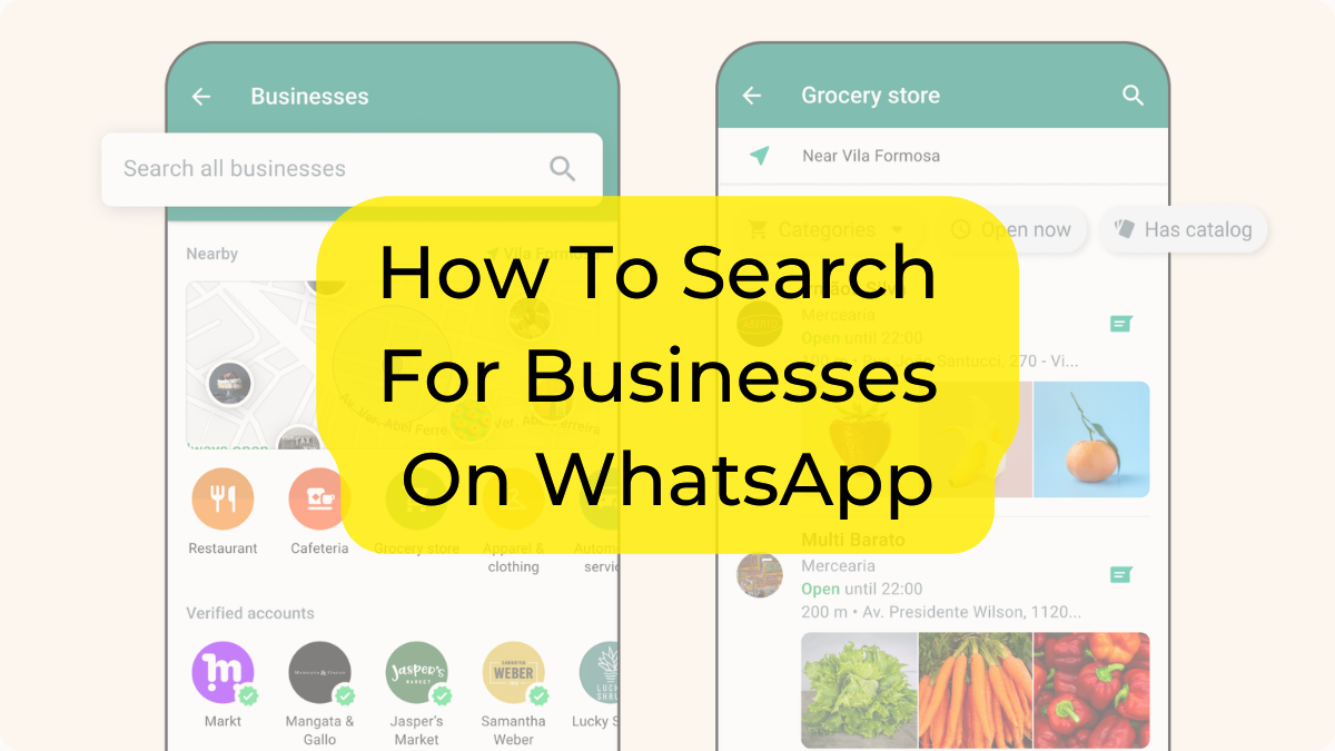 WhatsApp Rolls Out Business Search | How To Search For Businesses on ...
